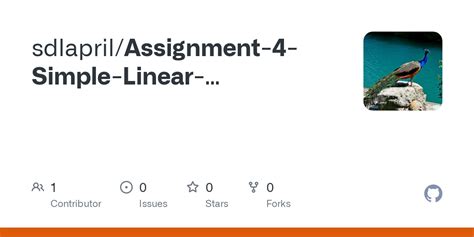GitHub Sdlapril Assignment Simple Linear Regression