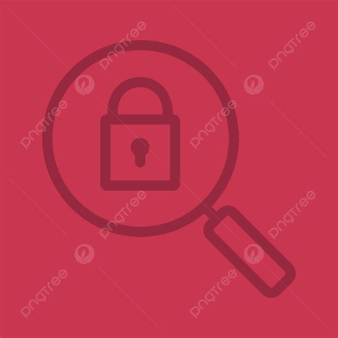 Password Search Color Linear Icon Concept Unlock Rectangle Vector