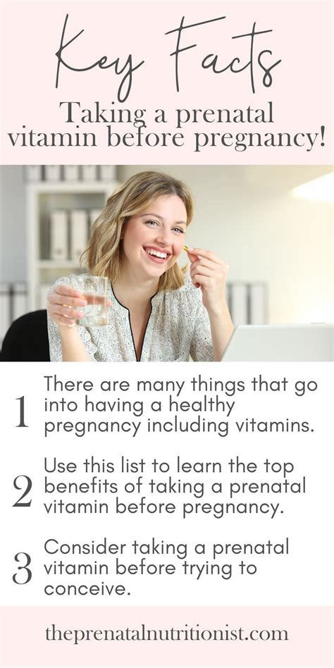 Benefits Of Taking A Prenatal Vitamin Before Pregnancy Preconception Nutrition Prenatal