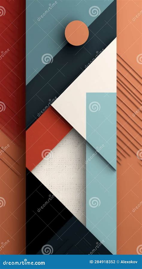 Abstract Design With Bold Angular Shapes And Contrasting Color Palette