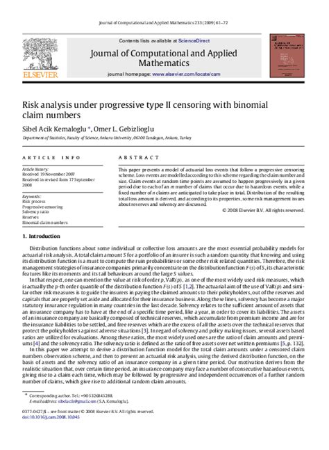 Pdf Risk Analysis Under Progressive Type Ii Censoring With Binomial