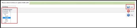 Mass Update Territory In Sage Crm Sage Crm Tips Tricks And Components