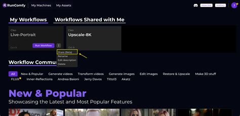 Runcomfy Comfyui Workflow Cloud Save And Sharing Features