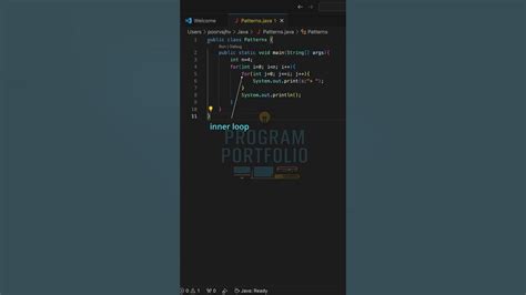 Day 2 Print Star Pattern Patterns Java Programportfolio Youtube