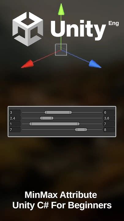 Unity Minmax Sliders In Inspector Minmax Attribute Eng Youtube