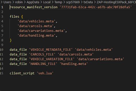 add on vehicle name null discussion cfx re community