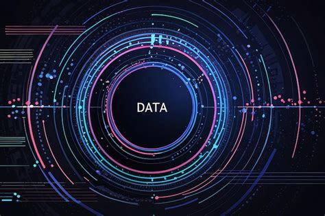 Big Data Technology Circle Design Background Internet Connection Abstract Sense Of Science And