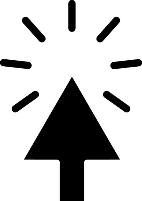 Flat Illustration Of Click Cursor Icon 25006424 Vector Art At Vecteezy