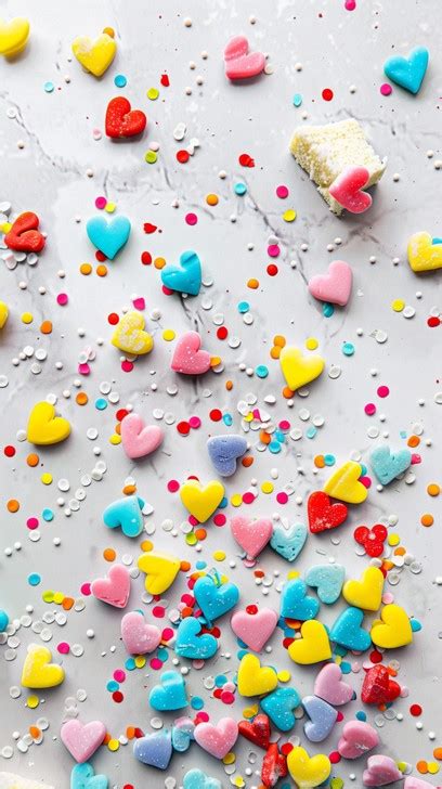 Free Colorful Candy Hearts Image Candy Hearts Colorful Download