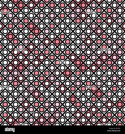 Decorative Geometric Shapes Tiling Monochrome Trendy Irregular Pattern Abstract Background