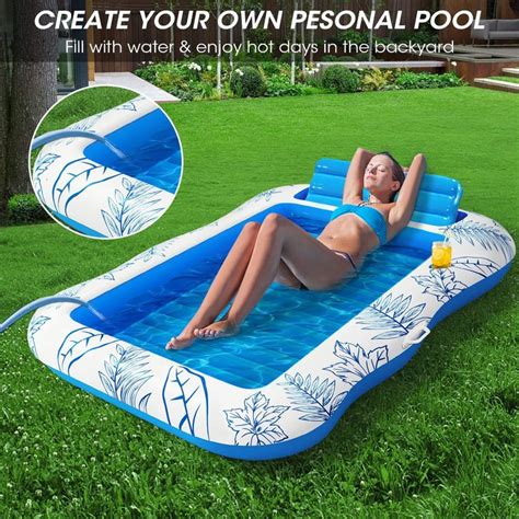 Inflatable Adult Pool Lounger Float Baiai Large Beach Sun Tanning