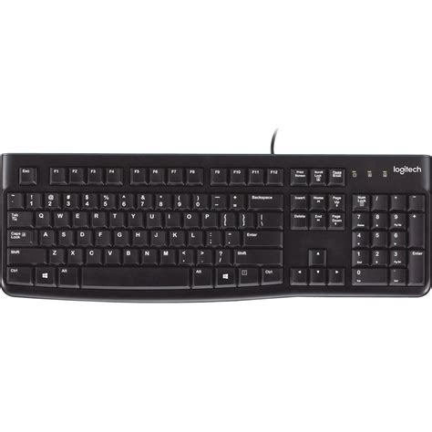 Logitech Corded Keyboard 17 3 4 X6 1 8 X7 8 Black 920 002478