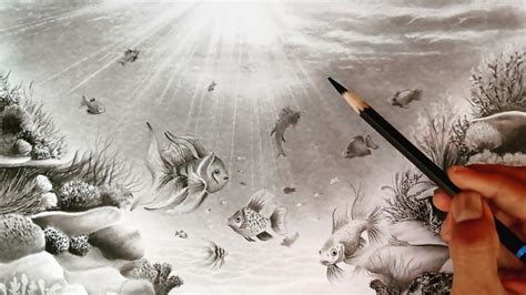 ocean pictures underwater drawing realistic