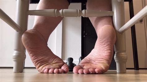 Foot Worship Candid Feet In Flats Under Table Part 4 Brianna Kellys