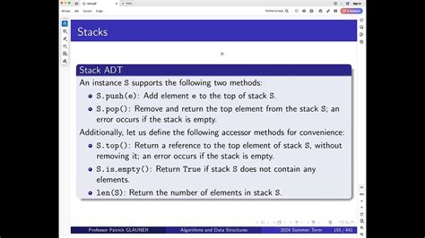 algorithms and data structures 4th lecture lists youtube