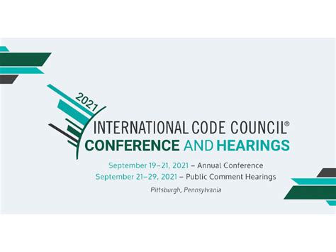 Icc To Host Fall Conference And Code Hearings In Pittsburgh 2021 04