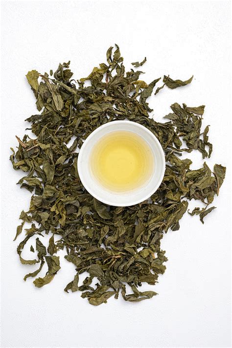 유토이미지 녹차찻잎녹차잎잎차따뜻한차찻잔다도음료건강힐링휴식식품식재료