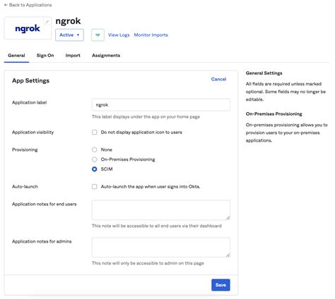 Okta Scim User Provisioning Ngrok Documentation