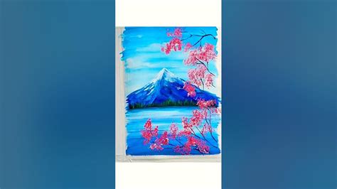 Уроки рисования для начинающих и детей 🎨 рисуем сакуру как нарисовать пейзаж рисование гуашью