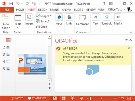 How To Insert Qr Codes In Powerpoint With Qr4office Add In