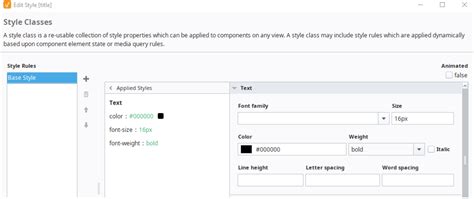 custom css in ignition perspective adding transforms and transitions