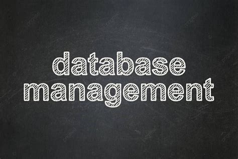 Software Concept Database Management On Chalkboard Background Firewall