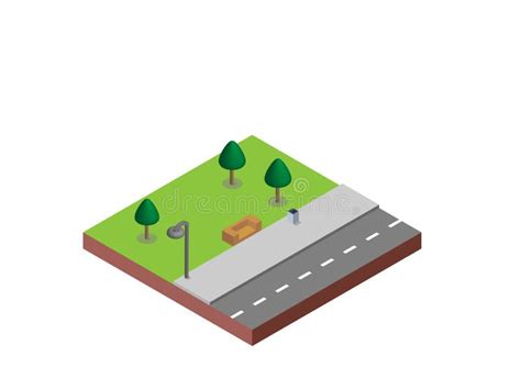 Park Bench N Isometric Projection Necessary Creative Designers For Web Projects Isometric Park