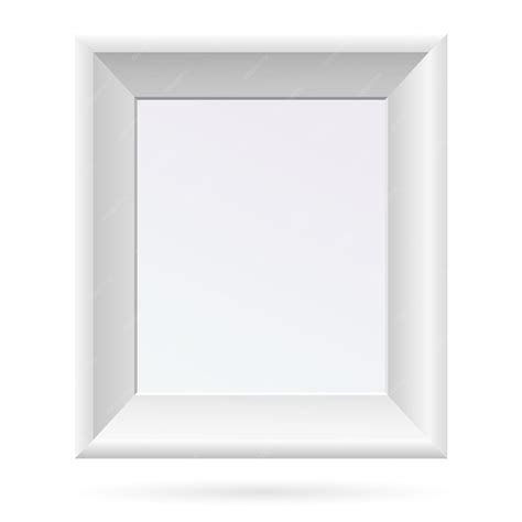 프레젠테이션은 투명한 배경에 그림자가 있는 사각형 그림 프레임 디자인을 설정합니다 3d 보드 배너 격리된 깨끗한 빈 테이블