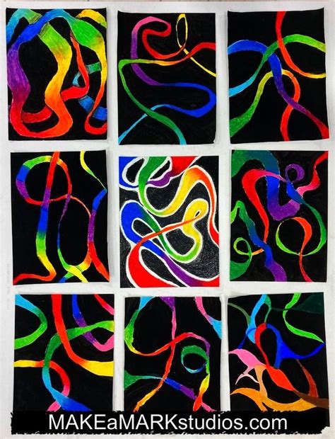 Analogous Color Art Project Elements Of Art Color Art Projects For School Auction Elements