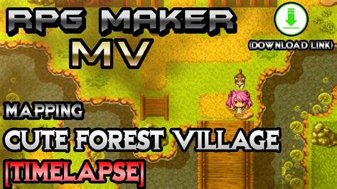 Rpg Maker Mv Mapping Cute Forest Village Timelapse Youtube