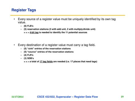 Ppt Csce 432832 High Performance Processor Architectures Register Data Flow Powerpoint