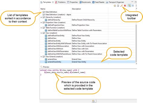Sap Abap Central Benefit From Using Code Templates When Creating Data