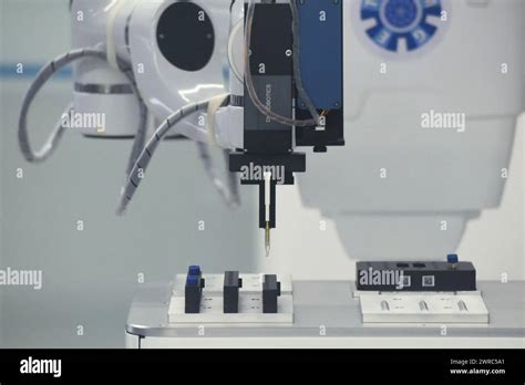 Hangzhou China March 7 2024 A Nanoscale Microfluidic Droplet