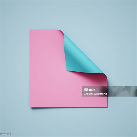 3d 렌더링 핑크 블루 추상 종이 배경 페이지 컬 말린 된 모퉁이 창조적 인 현대 배너 이랑 디자인 요소 0명에 대한 스톡 사진 및 기타 이미지 Istock