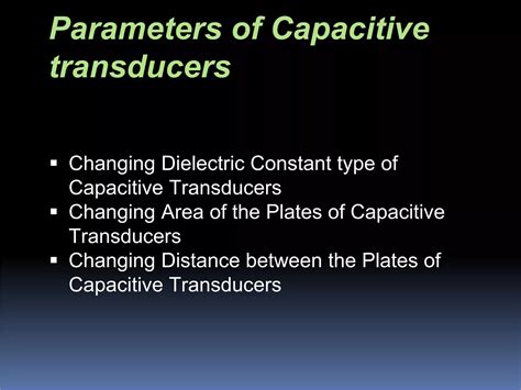 Capacitive Type Transducers Pptx