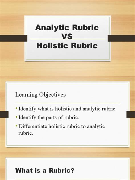 Analytic Rubric Vs Hollistic Rubric Pdf