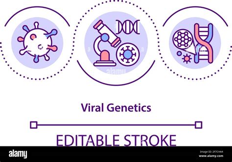 Viral Genetics Concept Icon Stock Vector Image And Art Alamy