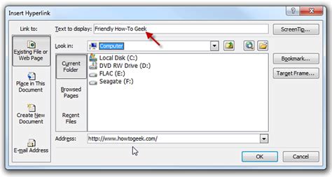 Create A Hyperlink In A Word 2007 Flow Chart And Hide Annoying Screentips