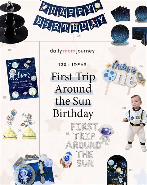 130 First Trip Around The Sun Birthday Party Ideas