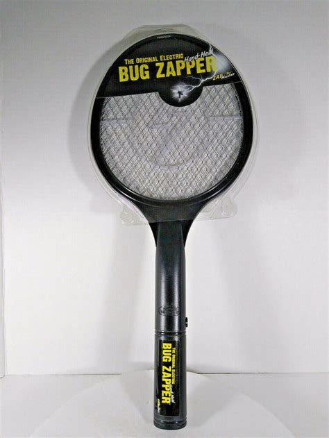 Flying Bug Zapper Hand Held Tennis Racket Swatter Type Exterminator Fun