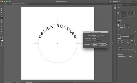 How To Type On A Path In Adobe Illustrator Design Bundles