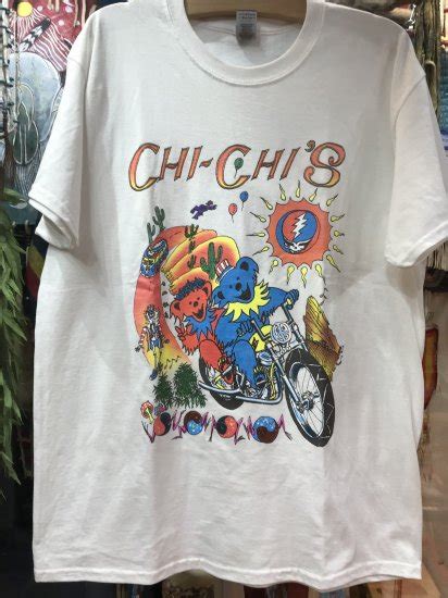 Cycle Bear White T Shirt Chi Chis