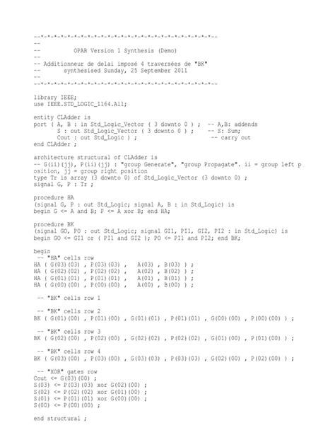 4 Bit Brent Kung Adder Pdf Digital Electronics Electronic Circuits