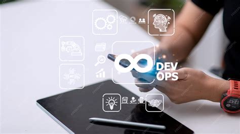 Premium Photo Devops Methodology Development Operations Agil Programming Technology Concept