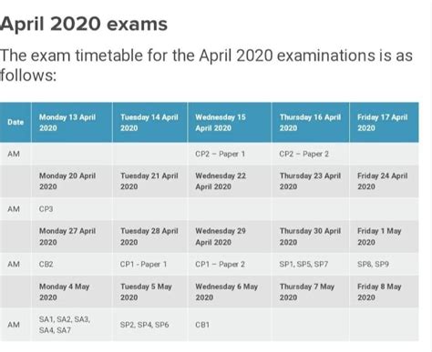 New Exam Schedule Ifoa Actuators Educational Institute