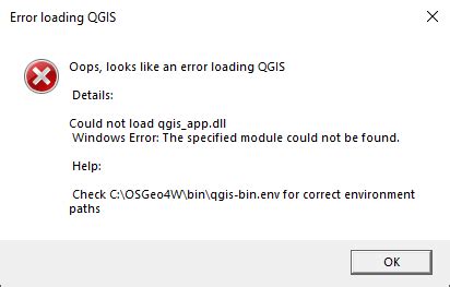 QGIS OSGeo W Qgis App Dll Not Found Issue Qgis QGIS GitHub