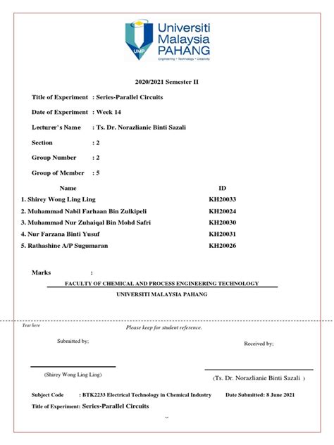 Btk2233 Lab Module 1 Pdf Series And Parallel Circuits