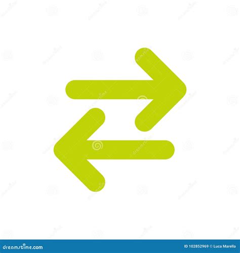 Two Opposite Arrows Stock Vector Illustration Of Definition 102852969