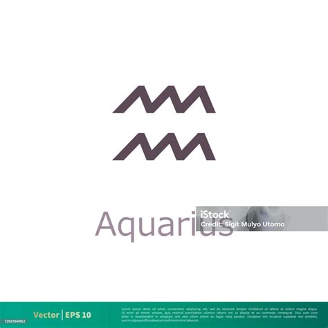 물병자리 조디악 기호 기호 벡터 로고 템플릿 일러스트 디자인 벡터 Eps 10 0명에 대한 스톡 벡터 아트 및 기타 이미지