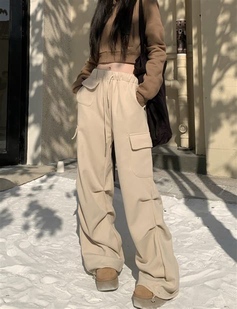 단미언니 [기모안감] 겨울 밴딩 카고 팬츠